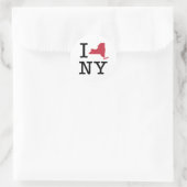 I Love New York Classic Round Sticker | Zazzle