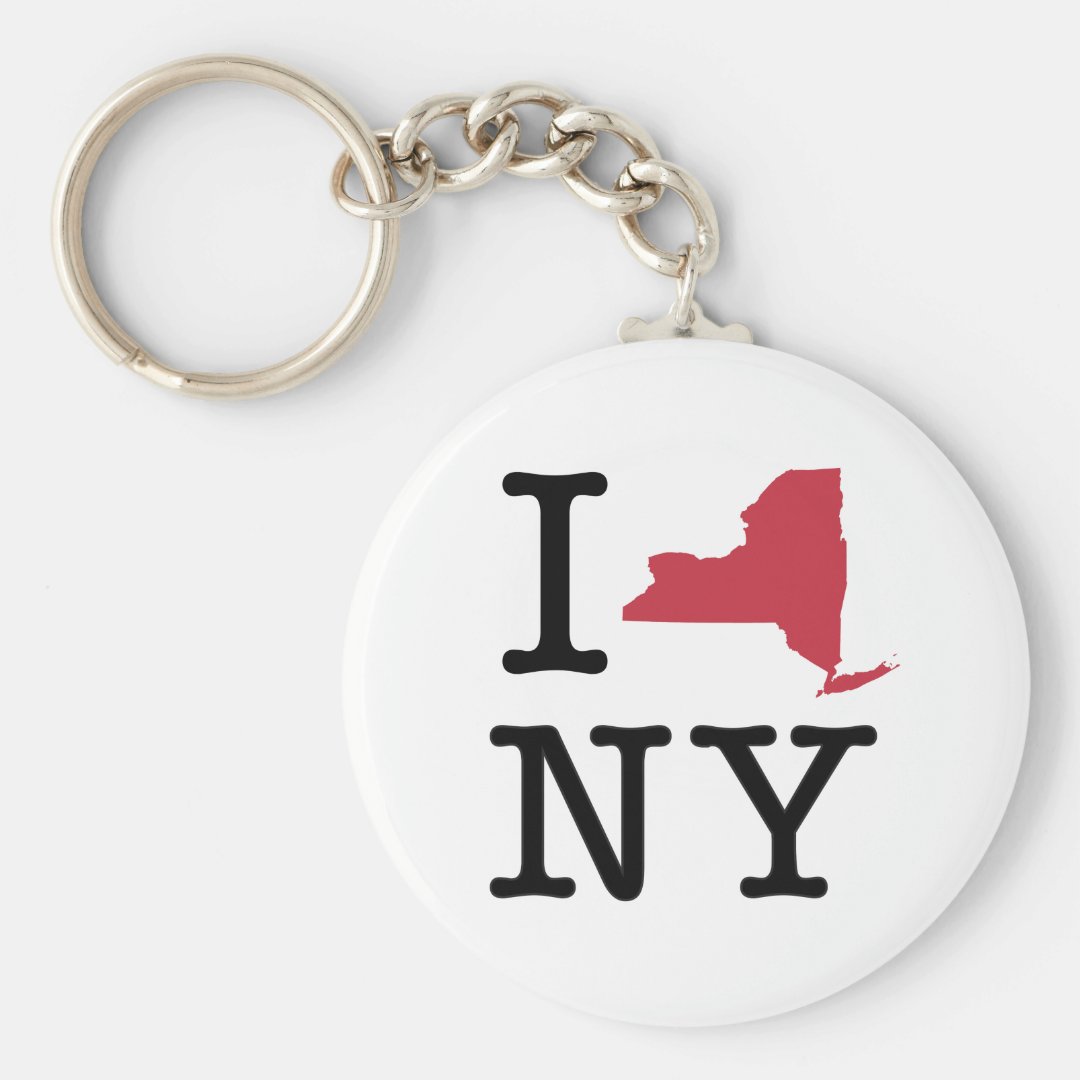 I Love New York Keychain | Zazzle