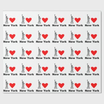 I Love New York Wrapping Paper | Zazzle