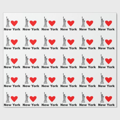 I Love New York Wrapping Paper | Zazzle