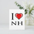 I Love NH - New Hampshire Postcard | Zazzle