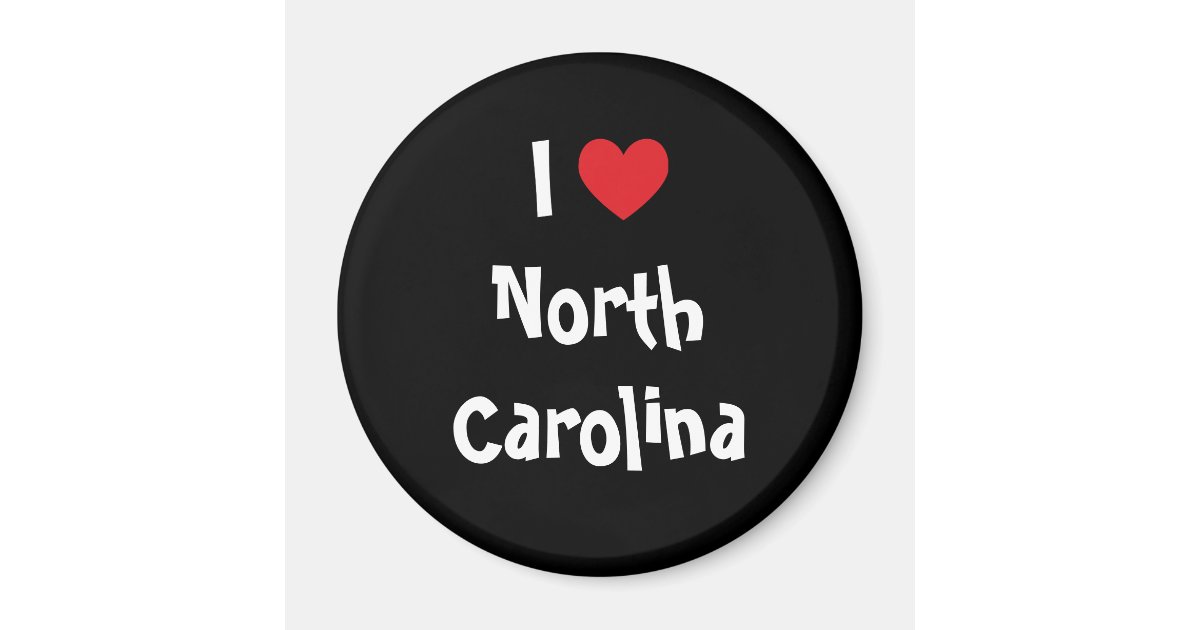 I Love North Carolina Magnet | Zazzle