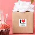 I love nugget chicken square sticker | Zazzle