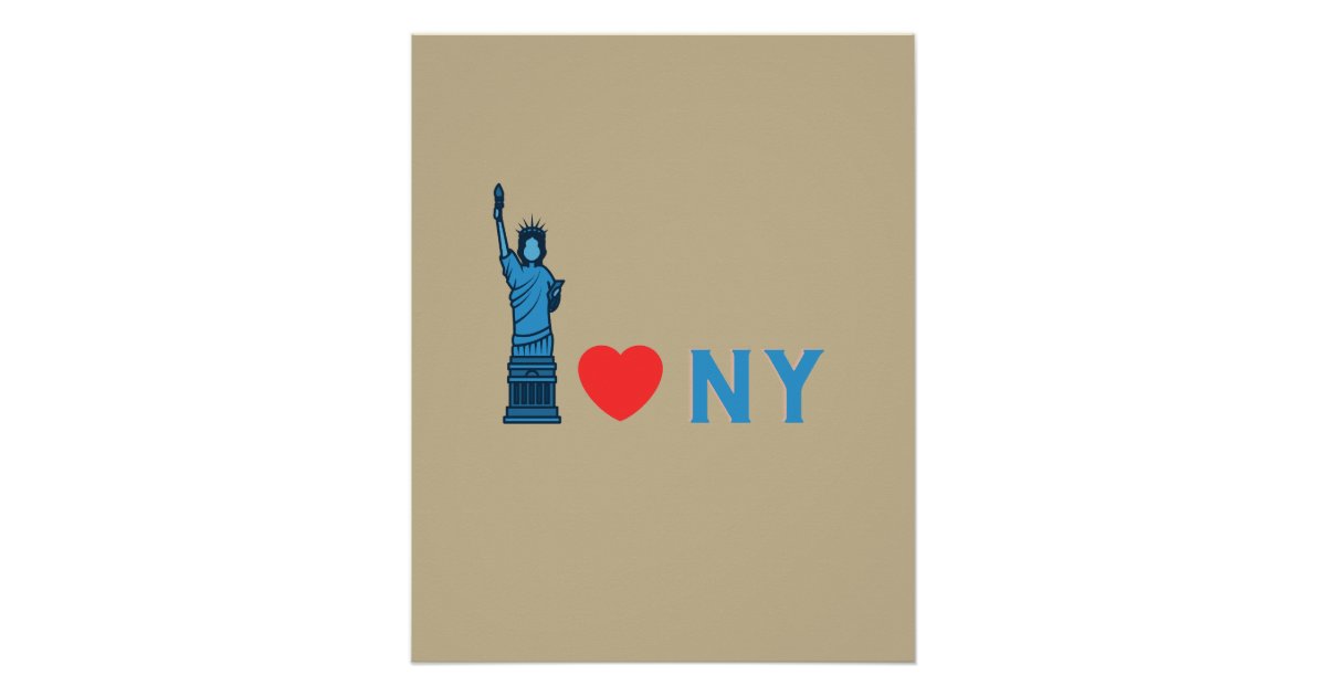 i love Ny Poster | Zazzle