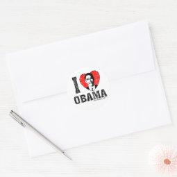 I Love Obama Stickers | Zazzle