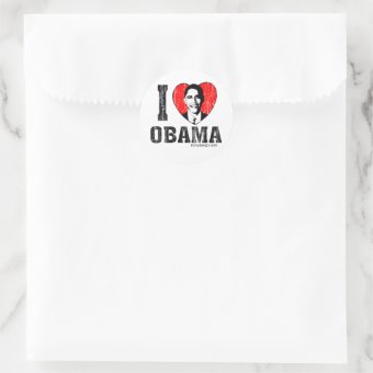I Love Obama Stickers | Zazzle