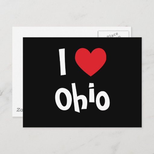 I Love Ohio Postcard | Zazzle