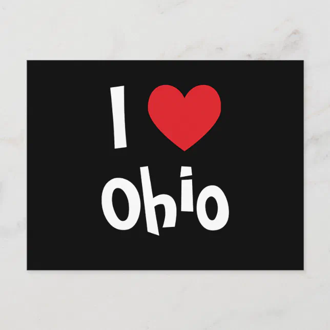 I Love Ohio Postcard | Zazzle