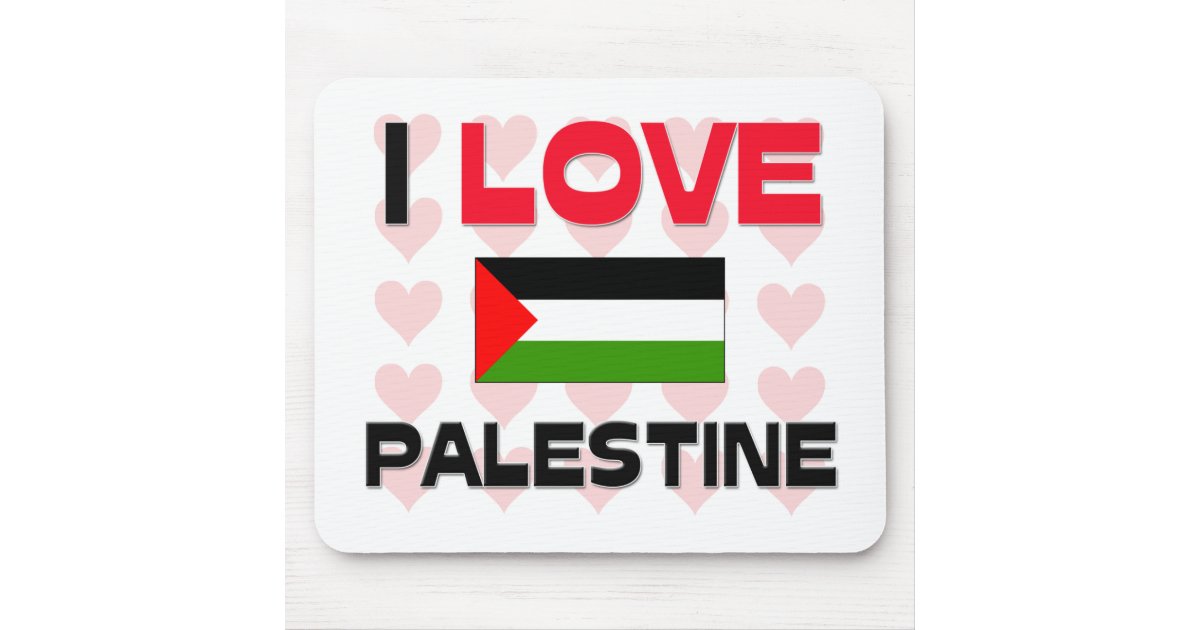 I Love Palestine Mouse Pad | Zazzle