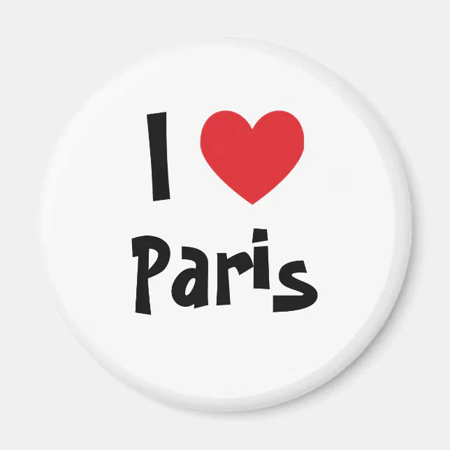 I Love Paris Magnet | Zazzle