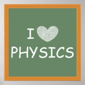 I Love Physics Poster | Zazzle