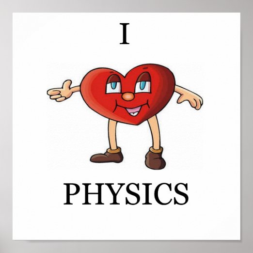 I Love Physics Art & Wall Décor | Zazzle