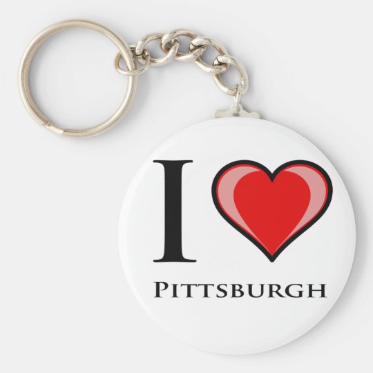 I Love Pittsburgh Keychain | Zazzle.com