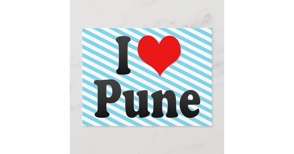 I Love Pune, India Postcard | Zazzle