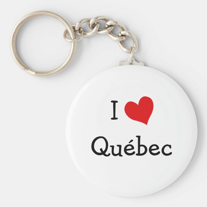 I Love Quebec Keychain | Zazzle.com