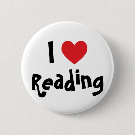 I Love Reading Button | Zazzle.com