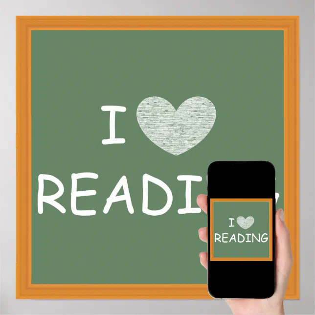 I Love Reading Poster | Zazzle