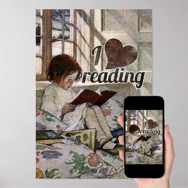 I Love Reading Poster | Zazzle