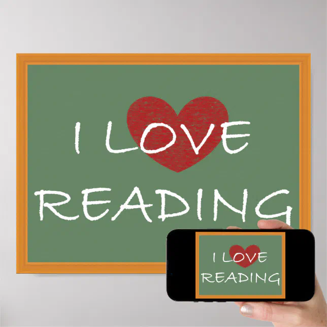 I Love Reading Poster | Zazzle