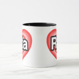 I love Rita. I love you Rita. Heart Mug | Zazzle