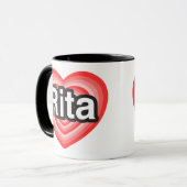 I love Rita. I love you Rita. Heart Mug | Zazzle