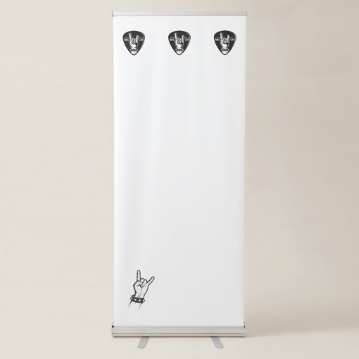 I love rock retractable banner | Zazzle