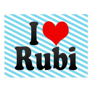 I Love Ruby Postcards & Postcard Template Designs