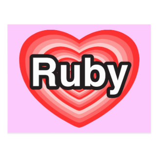 I Love Ruby Postcards & Postcard Template Designs