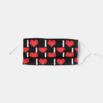 I Love Science Adult Cloth Face Mask | Zazzle