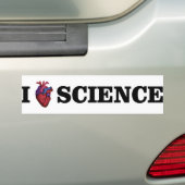 I Love Science bumper sticker | Zazzle