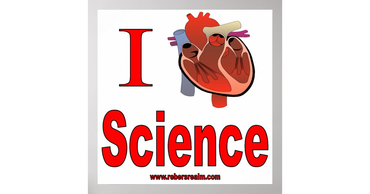 I love science poster | Zazzle.com