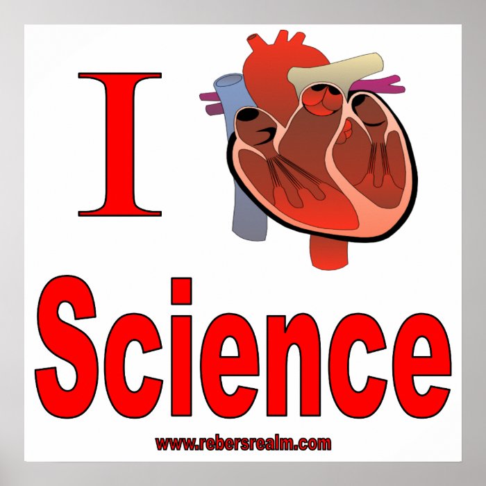 I love science poster | Zazzle
