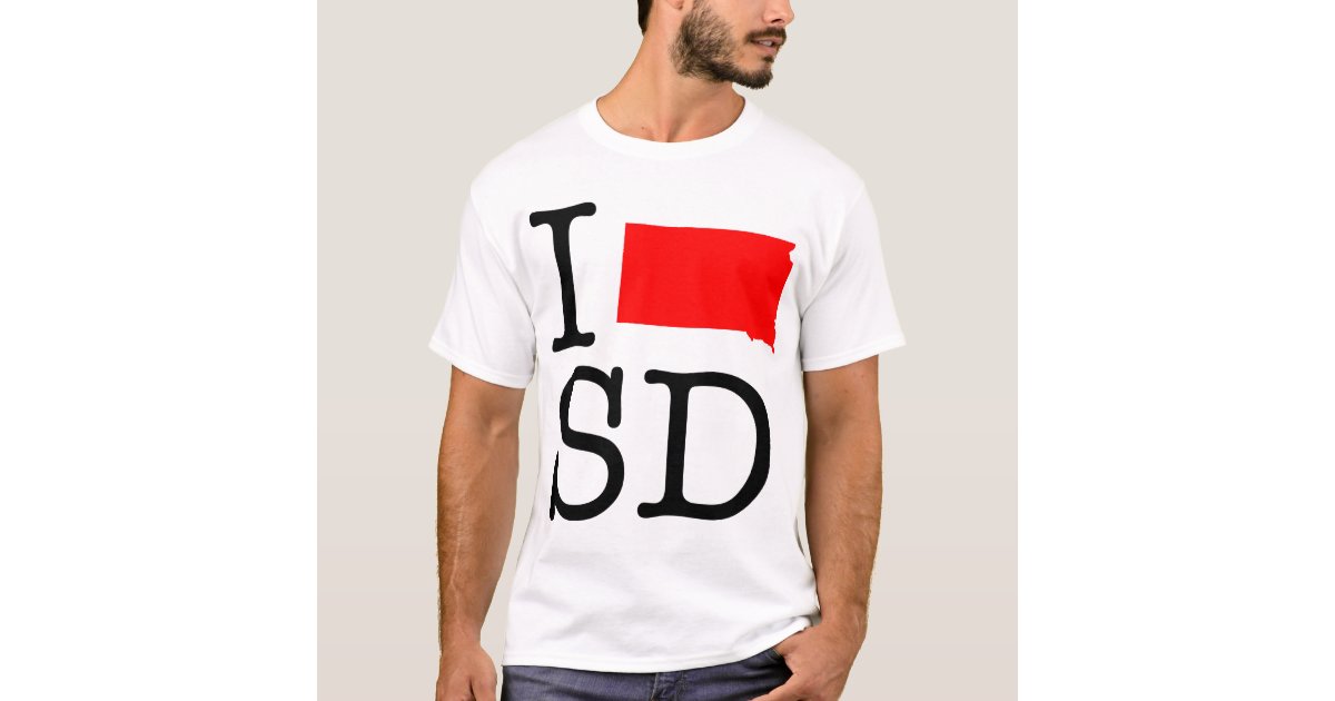 I Love SD South Dakota T-Shirt | Zazzle
