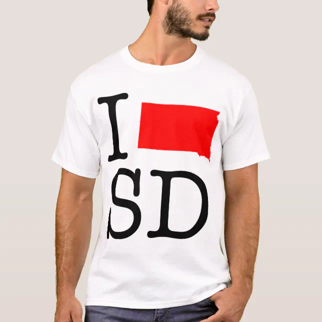 I Love SD South Dakota T-Shirt | Zazzle