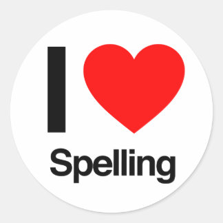 I Love Spelling Stickers - 2,000+ Custom Designs | Zazzle