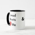 I Love Spreadsheets & Spreadsheets Love Me Mug | Zazzle
