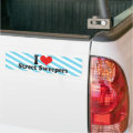 I Love Street Sweepers Bumper Sticker | Zazzle
