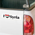 I Love Syria Flag Bumper Sticker | Zazzle