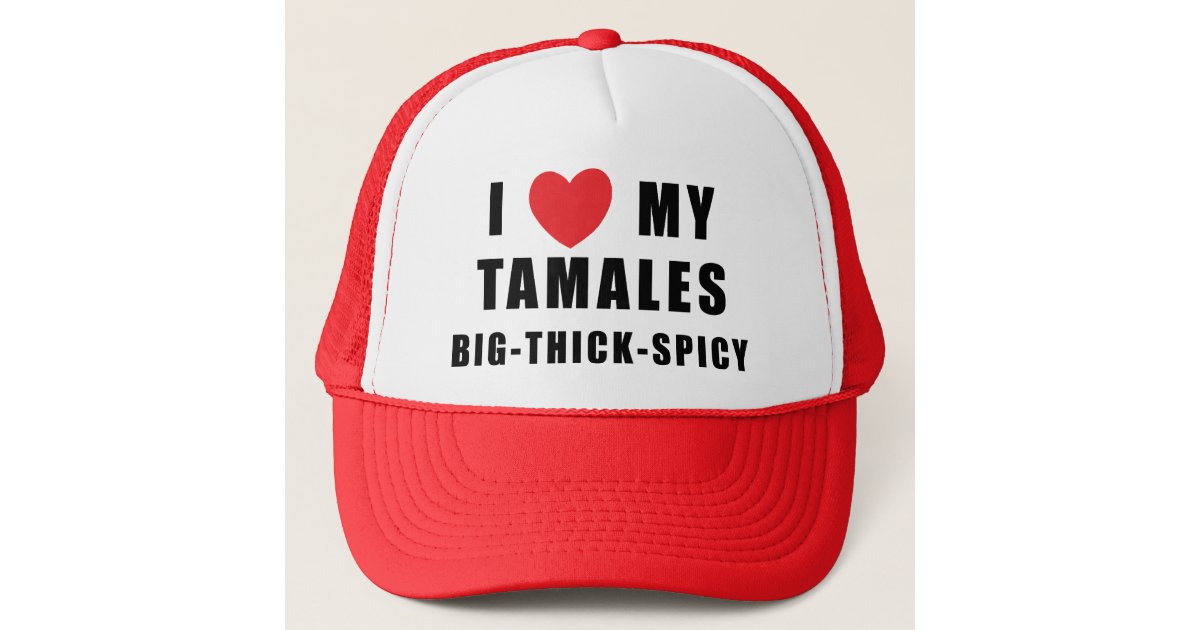 I Love Tamales Trucker Hat | Zazzle