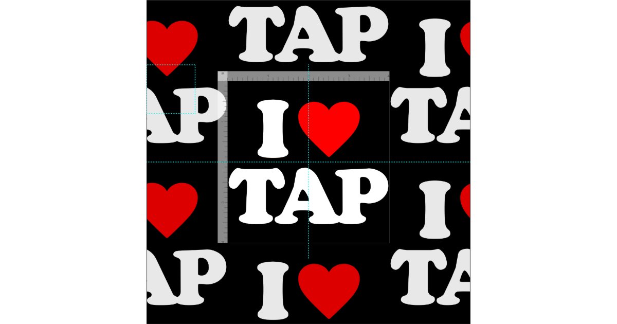 I LOVE TAP FABRIC | Zazzle