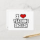 I Love Teaching English Postcard | Zazzle