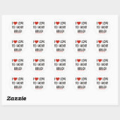 I Love to Shout BINGO Classic Round Sticker | Zazzle