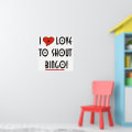 I Love to Shout Bingo Poster | Zazzle