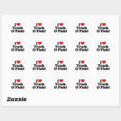 I Love Track and Field Classic Round Sticker | Zazzle