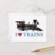 I Love Trains Postcard | Zazzle