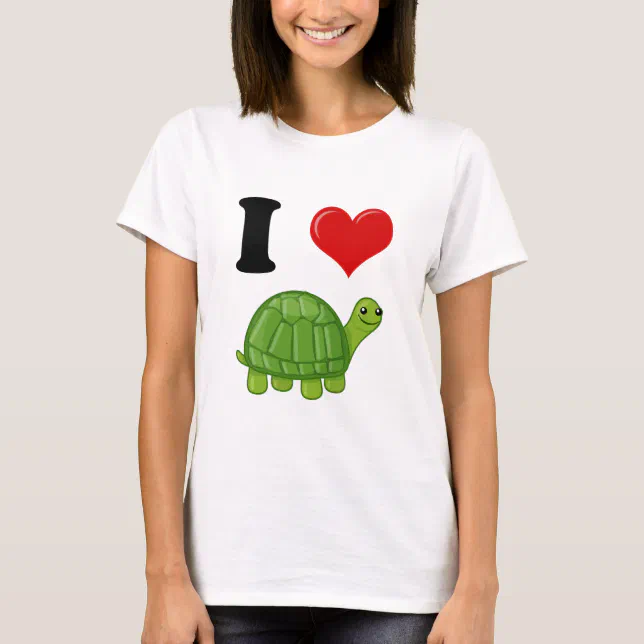 I Love Turtles T-Shirt | Zazzle