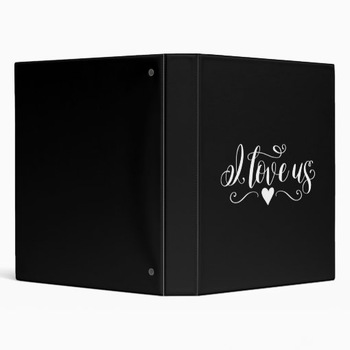 **I LOVE US** BINDER or PHOTO ALBUM | Zazzle