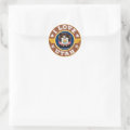 I Love Utah State Flag and Map Classic Round Sticker | Zazzle