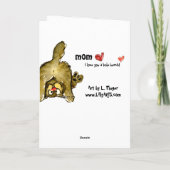 I Love You a Hole Bunch Mom Cat Card | Zazzle