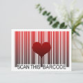 I LOVE YOU BARCODE INVITATION | Zazzle